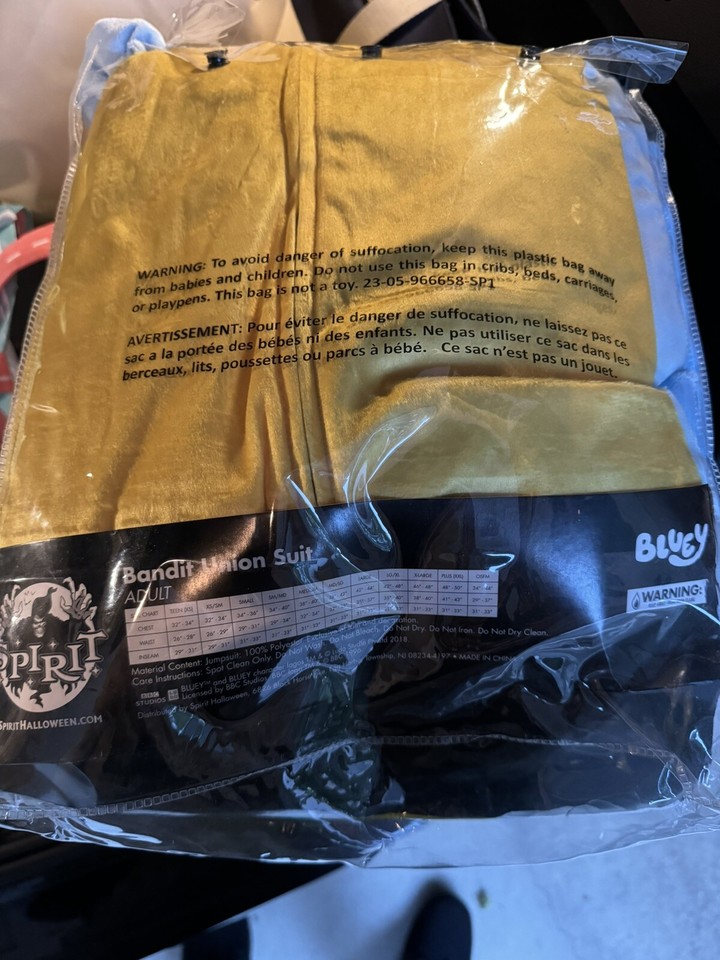 Spirit Halloween Adult Bandit Heeler Bluey One Piece Costume | eBay