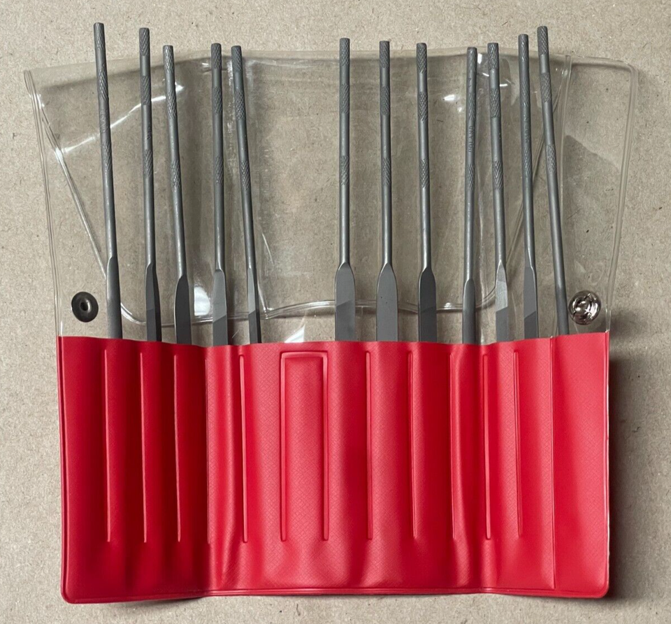 Simonds 83551500 Needle File Set,6-1/4In.L,Swiss,12 Pcs. | eBay