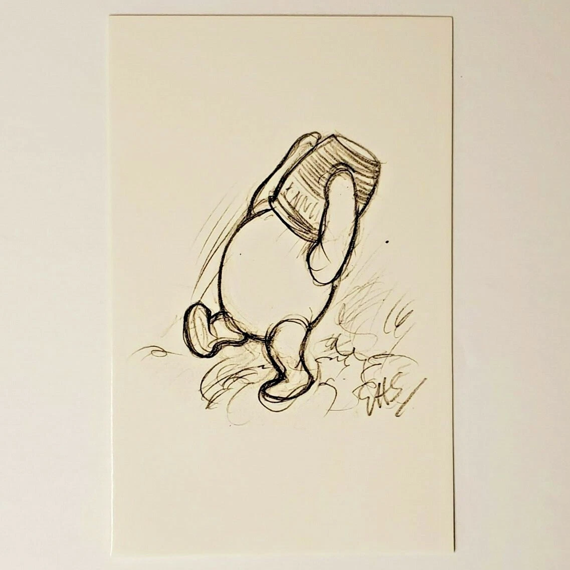 Classic Winnie The Pooh Honey Pot Drawing