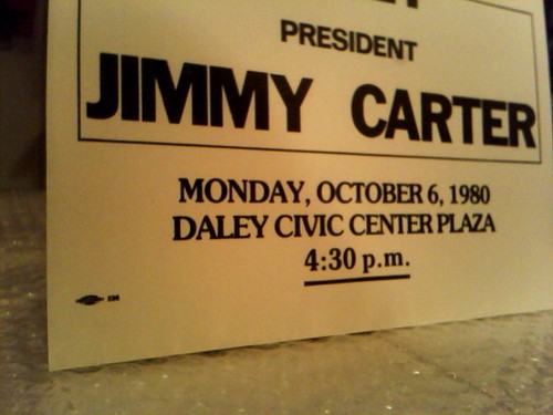 JIMMY CARTER ORIGINAL VINTAGE CHICAGO DALEY CIVIC CENTER 1 DAY EVENT ...