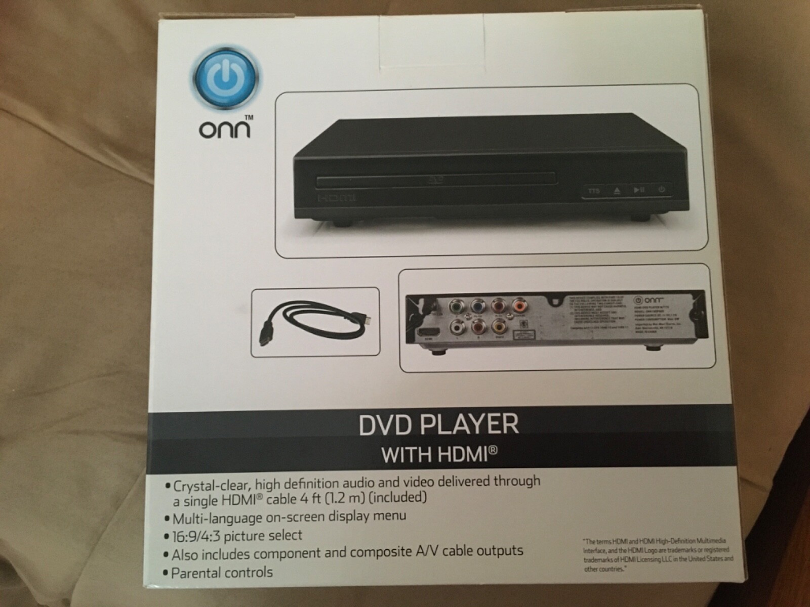 ONN ONA19DP005 Compact Upscaling HDMI DVD Player for sale online | eBay