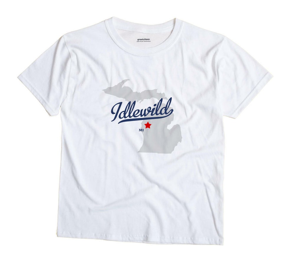 Idlewild Michigan MI T-Shirt MAP | eBay