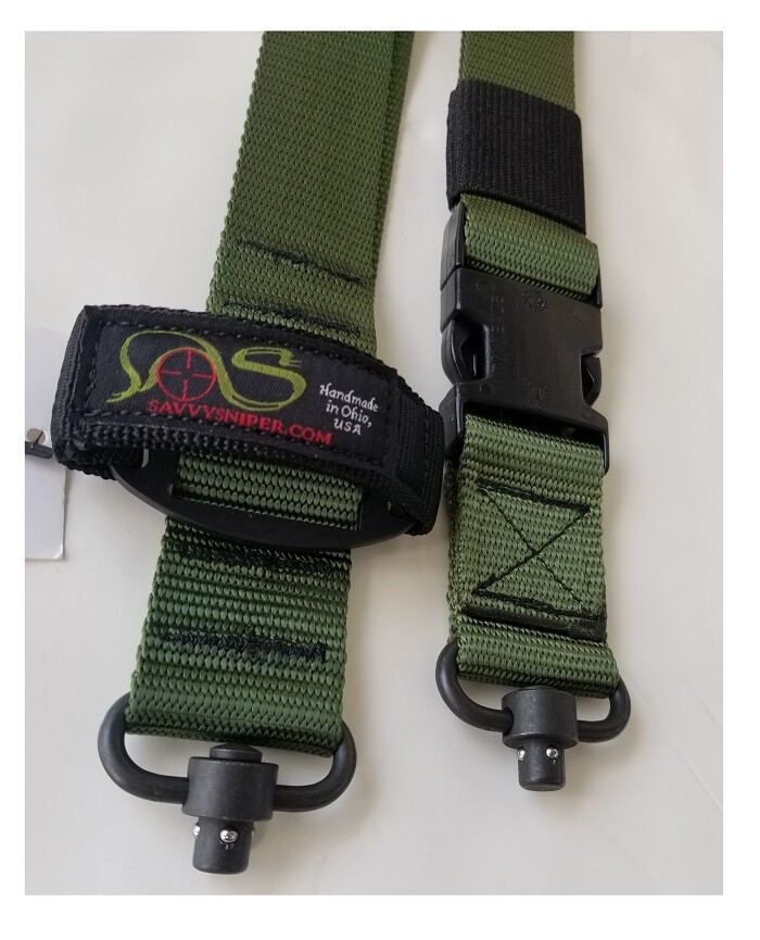 Savvy Sniper - Sniper Cuff Sling ITW Buckle w/ Dual QD - Black, OD ...