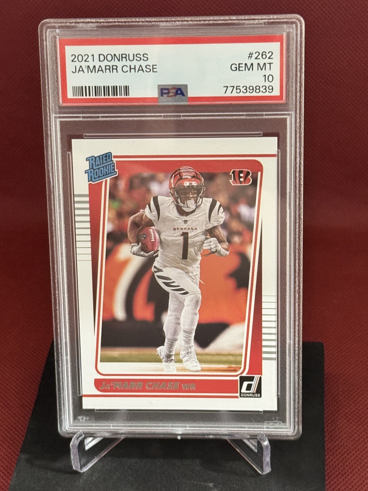 2021 Donruss Rated Rookie #262 Ja'Marr Chase Rookie Card. PSA 10 ...