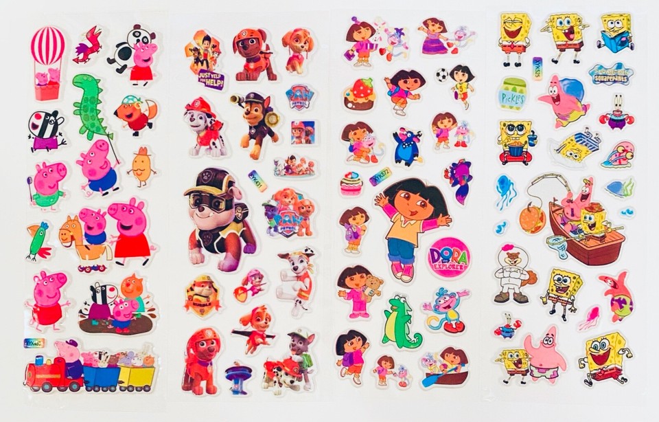 1079+ Stickers Kids Laptop Decal Vinyl Puffy Lot STICKER COLLECTION ...