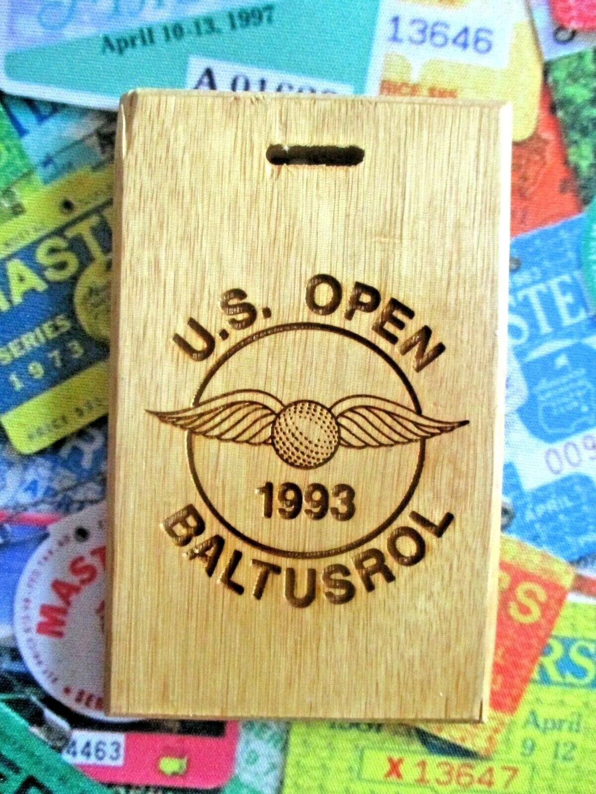 vtg - PGA TOUR Golf Bag Tag - 1993 U.S. OPEN - Baltusrol GC - USGA ...