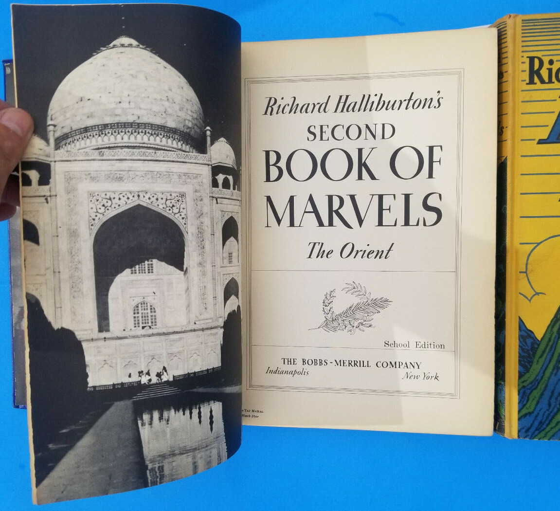 Richard Halliburton's 1st & 2nd Book of Marvels Student Edition 1937 ...