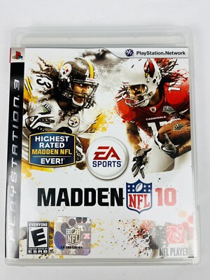PS3 Madden NFL 10 Sony PlayStation 3, 2009 Complete with Manual Black ...