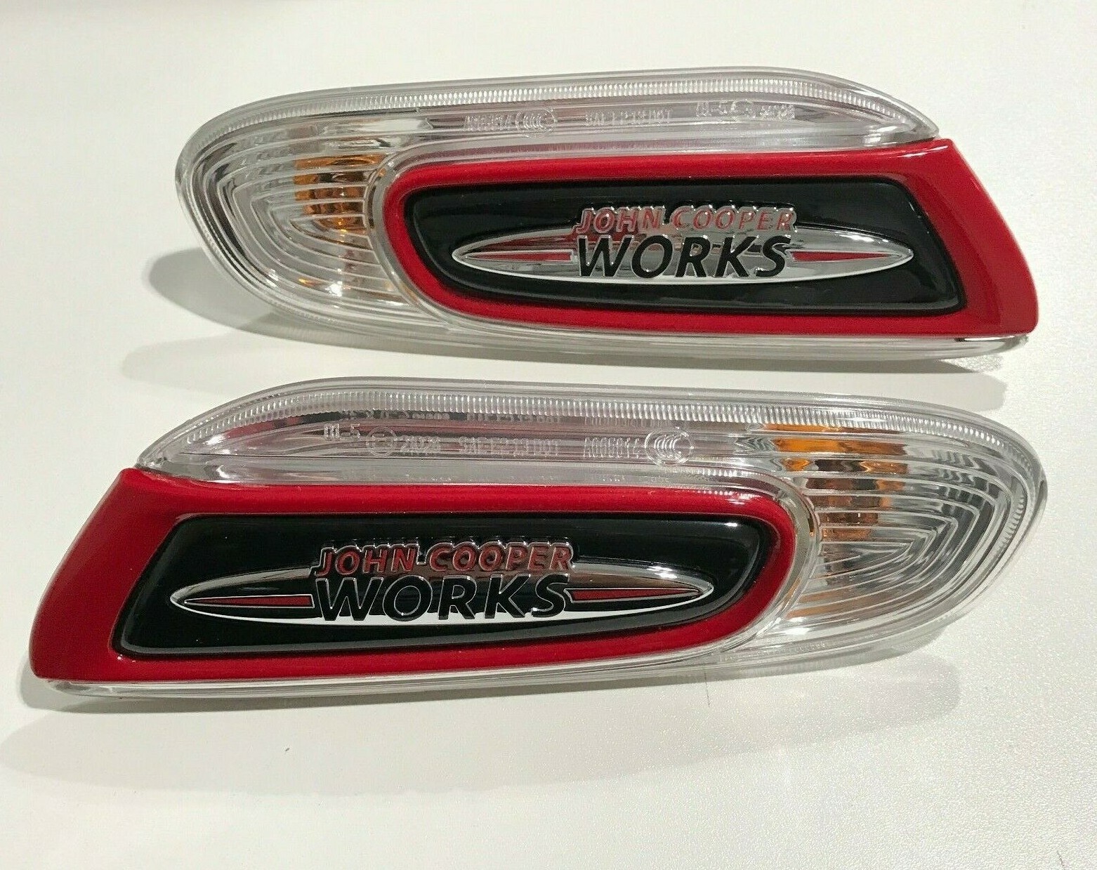 GENUINE MINI JCW SIDE WING INDICATOR GRILL SET PAIR F55 F56 F57 9482819 ...