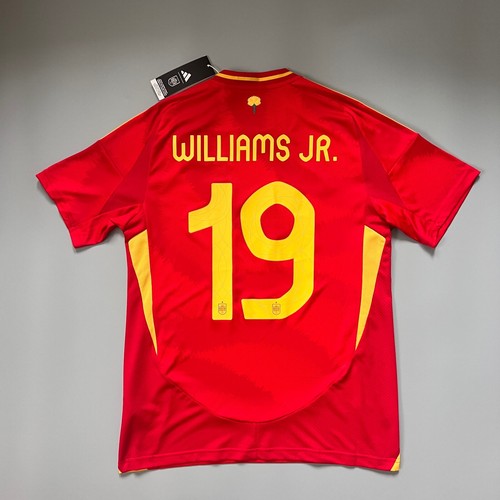 Williams JR Spain Jersey 24 Home Soccer Football Shirt IP9331 Adidas ...