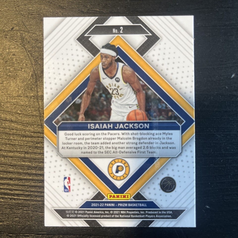 2021-22 Panini Prizm Emergent Isiah Jackson Rookie Card Mint Condition ...