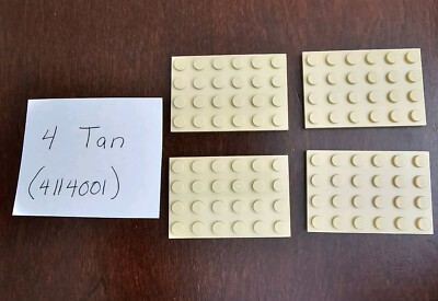 LEGO 4114001 Brick Tan 4X Original Pieces & Parts | eBay