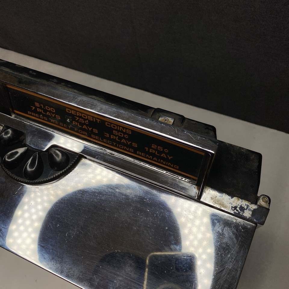 Vintage Rowe AMI Counter Wallbox 200 Jukebox Chrome Coin Operated - FOR ...