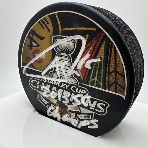 Andrew Shaw Chicago Blackhawks 2013 Cup Puck Signed SC Champs ...
