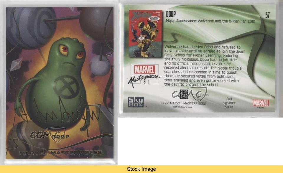 2022 Upper Deck Marvel Masterpieces Gold Foil Level 2 Doop #57 READ ob9 ...