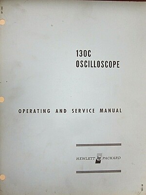 HP 130C Oscilloscope Operating & Service Manual 01879-4 130C-904 | eBay