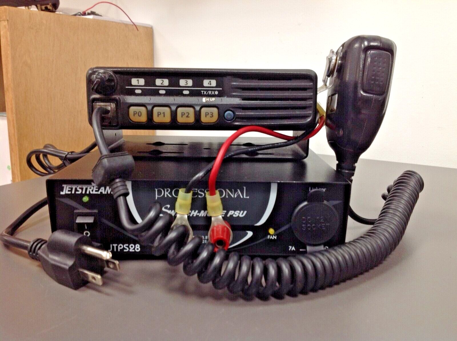 ICOM IC-F6011 UHF 8 CH, MIC, Mount and JetStream Power Supply JTPS28 ...
