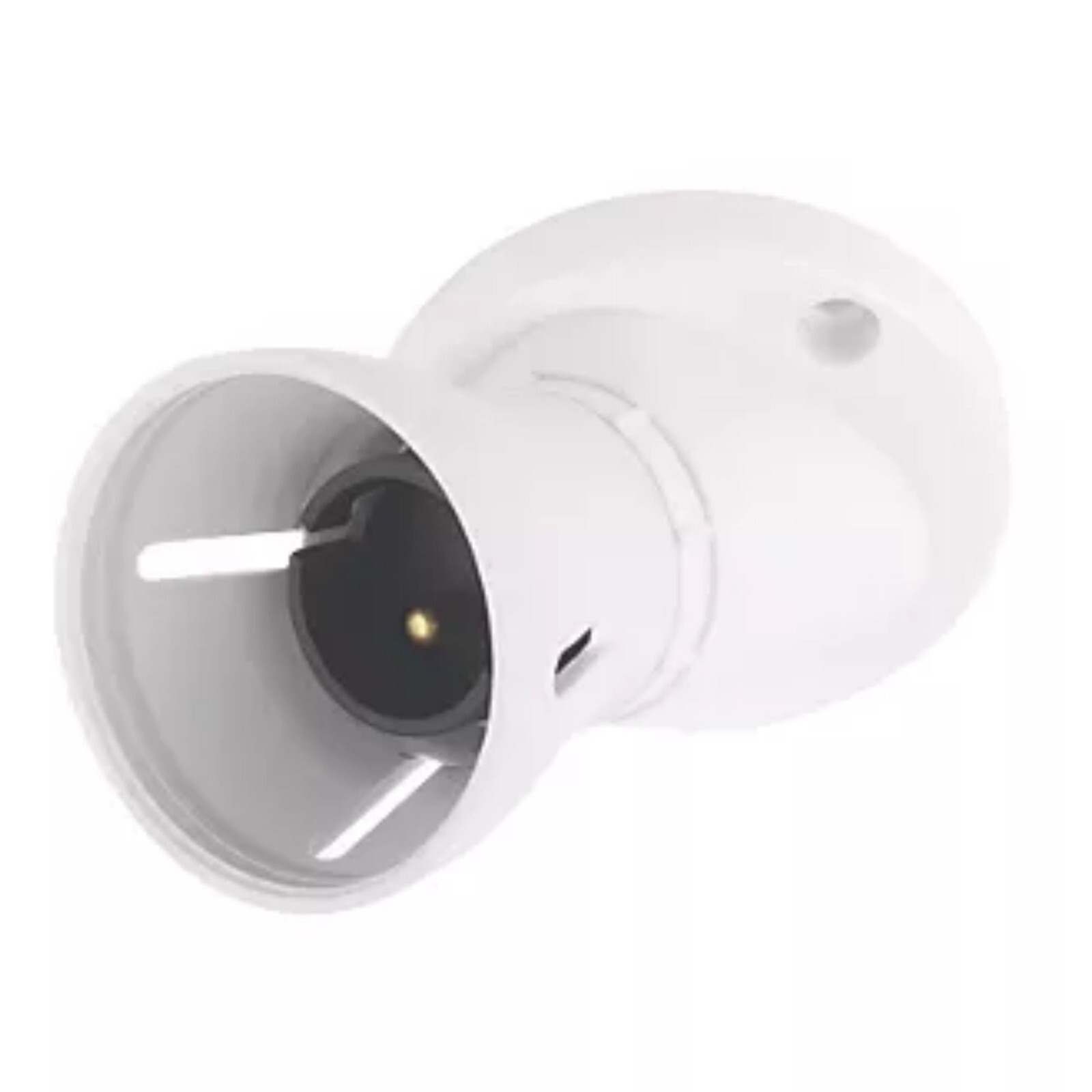 10x Angled Bayonet Batten Ceiling Lamp Holder BC B22 Light Bulb Socket ...