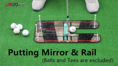 A99Golf Putting Mirror & Rail Alignment Practice Putting Training Aid ...