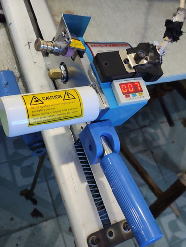 220V End Cloth Cutting Machine Rail-mounted Track Cloth End Cutter ...