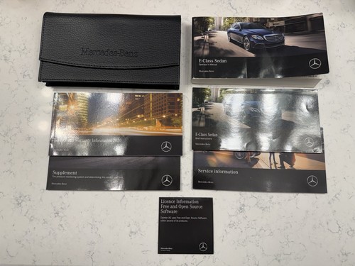 2020 Mercedes Benz E Class Owners Manual E350 With Leather Case | eBay