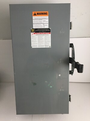 SQUARE D DTU462 60 AMP 600 VOLT 3 PHASE DOUBLE THROW TRANSFER SWITCH..D ...