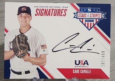 Cade Cavalli 2020 Panini Stars and Stripes Signatures Autograph /499 ...