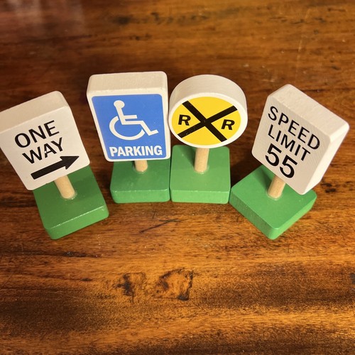 Melissa And Doug Replacement Parts Road Signs-One Way-Handicap-RXR ...