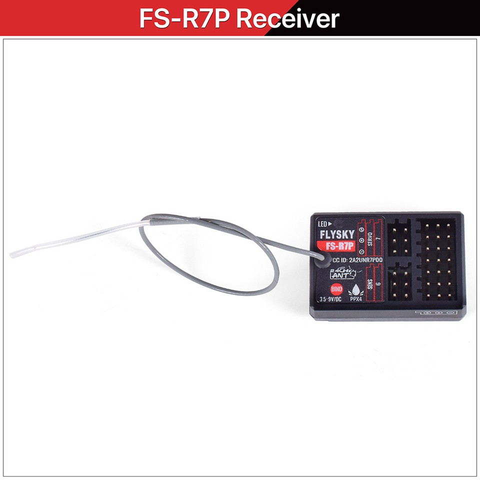 Flysky G7P 7CH Transmitter Receiver R7P FS-R7P 2.4Ghz for RC Car Boat ...