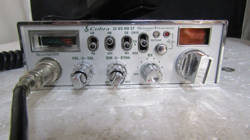 Cobra 25 WX NW ST Sound Tracker CB Radio 40 Channel with Cobra Mic No ...