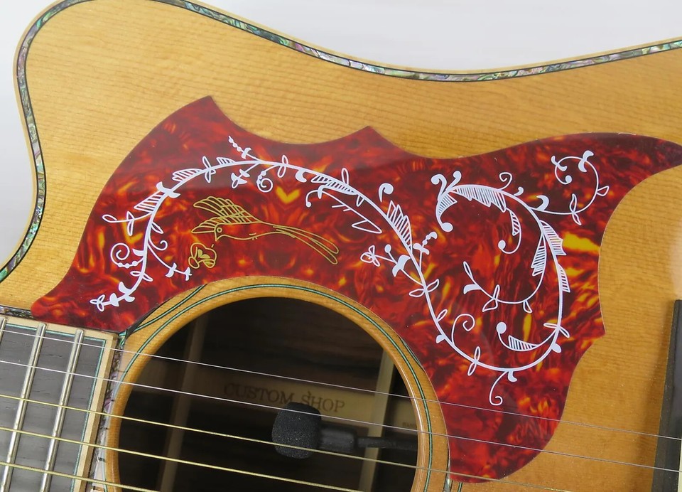 Acoustic Guitar Pickguard Scratchplate - Hummingbird Design - Self ...