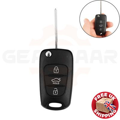 3 BUTTON REMOTE KEY FOB CASE Flip Blade FOR HYUNDAI I20 I30 IX20 IX35 ...