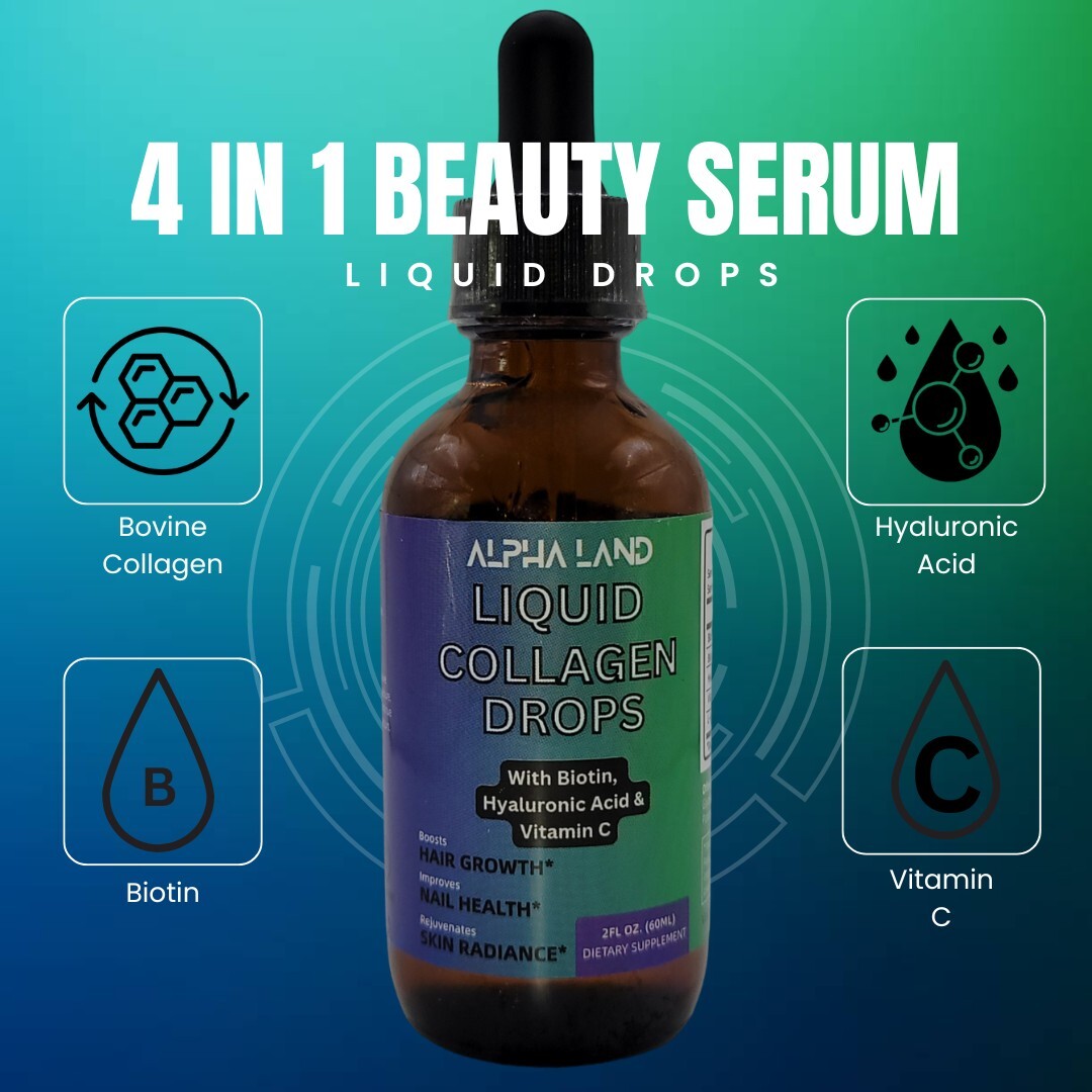 Premium Liquid Collagen Drops with Biotin and Hyaluronic Acid | eBay