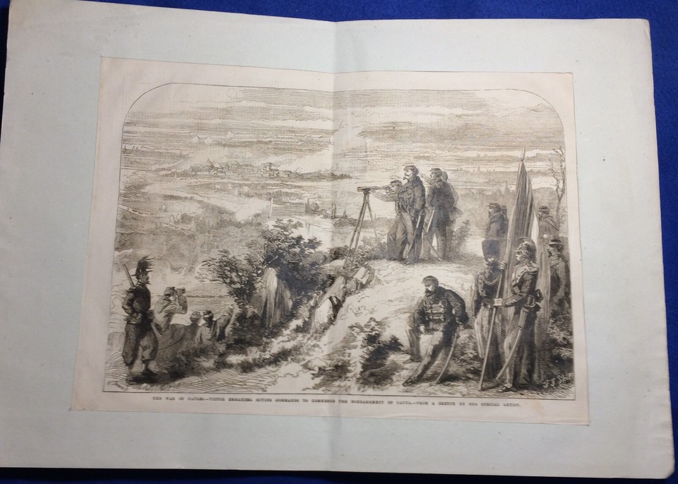 BORBONI-GARIBALDINI-ASSEDIO di CAPUA 1860-RISORGIMENTO-ANTICA STAMPA ...