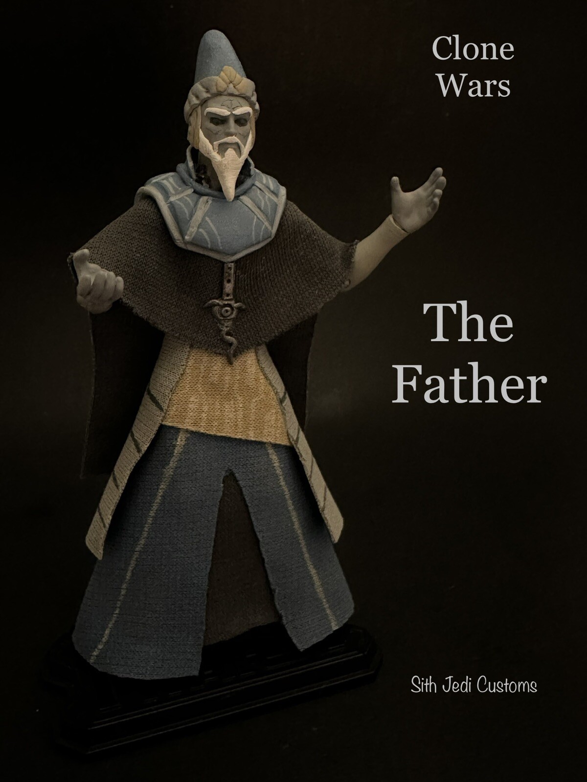 STAR WARS CUSTOM AOTC THE FATHER 3.75 SITH JEDI CUSTOM | eBay