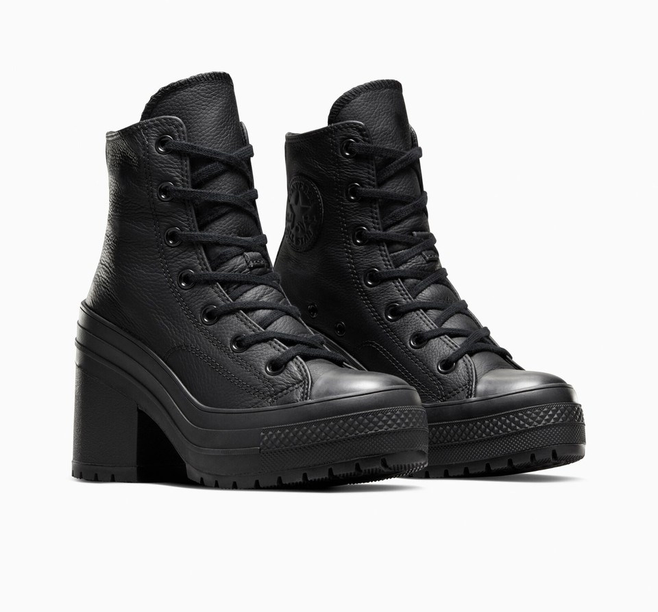 CONVERSE Women's Chuck 70 De Luxe Heel Premium Leather Ortholite Insole ...