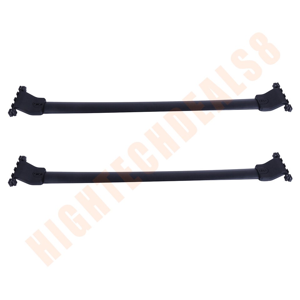 4Pcs Roof Rack Side Rail + Cross Bar for 2009-2015 Honda Pilot Black ...