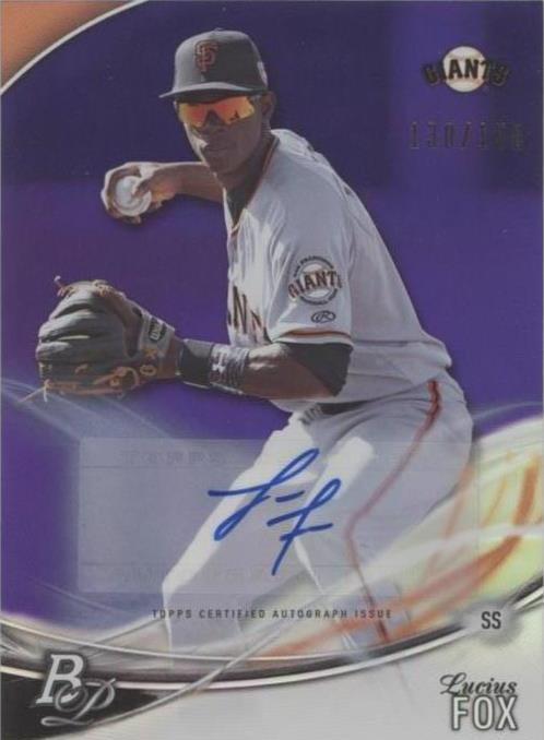 2016 Bowman Platinum - Top Prospects Autographs Lucius Fox #TPA-LF ...