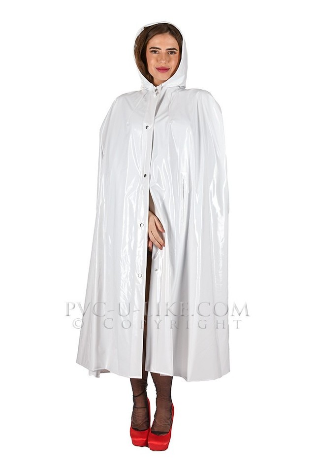 PVC Plastic Vinyl Raincoat cape poncho fetish PVC regenmantel ...