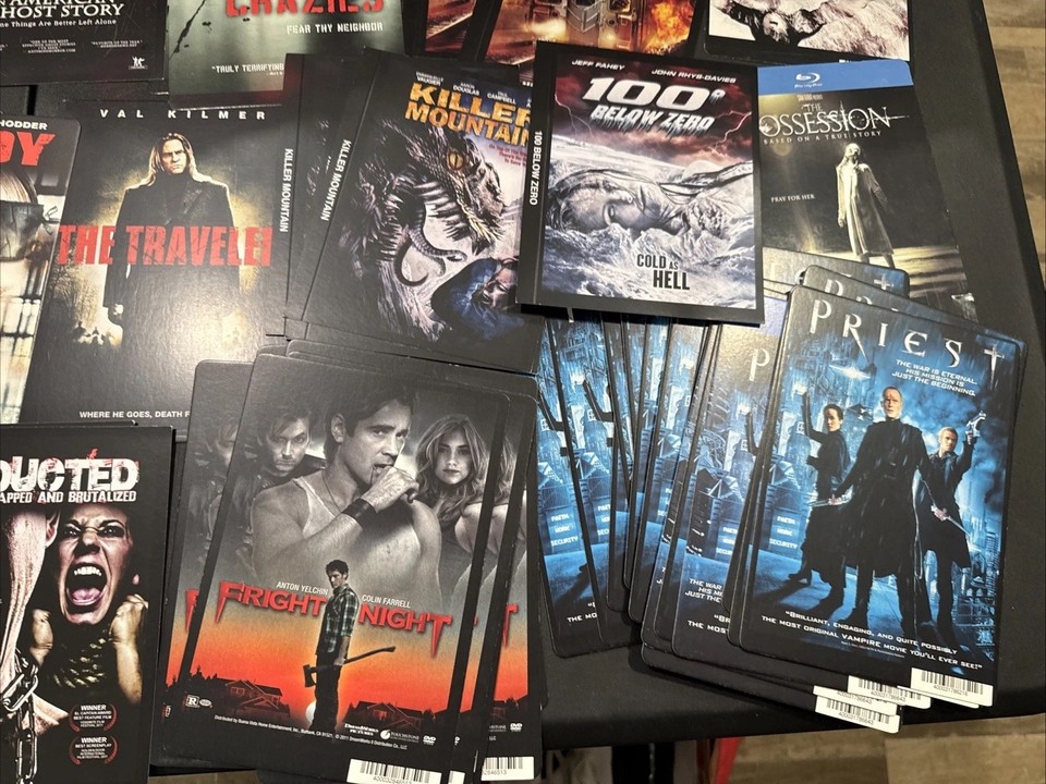Huge Lot Of 59 Horror Scary DVD Blockbuster Store Backer Mini Poster ...