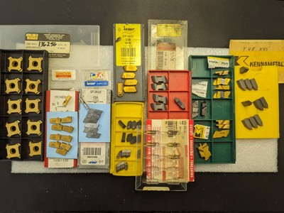 79pcs New Carbide Grooving Inserts Mixed Lot Kennametal Top Notch NG ...