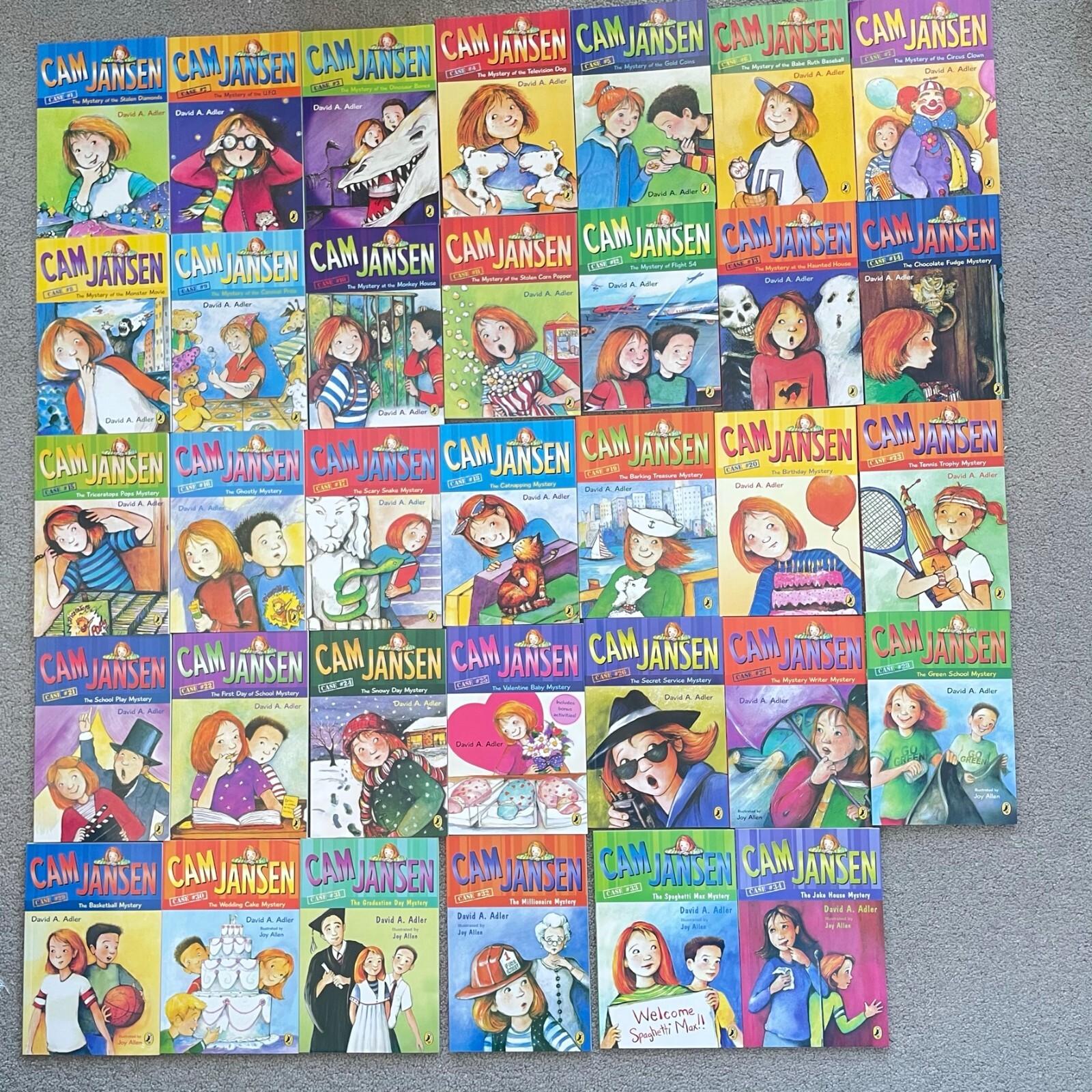NEW 34 X Cam Jansen Books Book Set by David A Adler Paperback | eBay