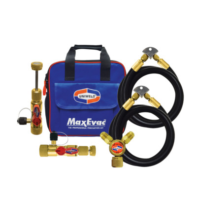 Uniweld MEPK14 MaxEvac Pro 1/4in Evacuation Kit With 2 Hoses & 2 Core ...