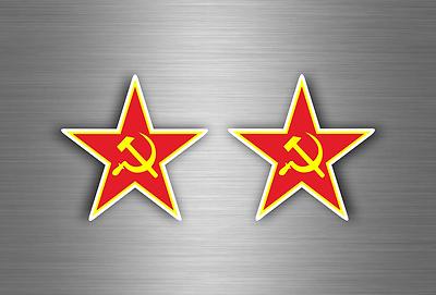 2 Car Sticker USSR Aviation Badge Soviet Flag Russia | eBay
