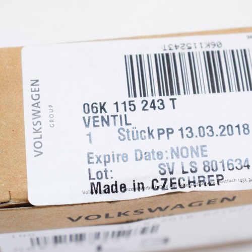 NEW VOLKSWAGEN GOLF MK7 ENGINE CONTROL VALVE 06K115243AB ORIGINAL 06K ...