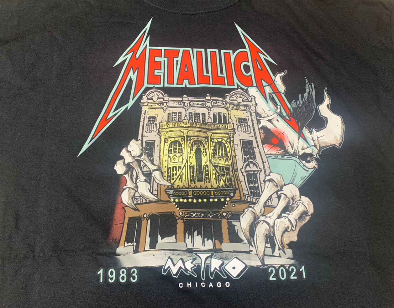 Rare Metallica Chicago Metro Secret Show Tour Shirt XXL Rock Metal 9/20 ...