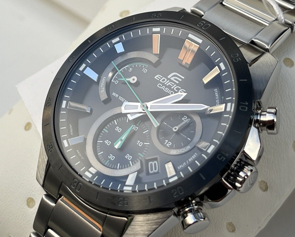 CASIO EFR-573DB-1AVUEF EDIFICE MENS CHRONOGRAPH QUARTZ ANALOGUE BLACK ...