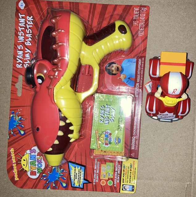 Ryan's World ORB Instant Slimy Blaster Gun Package Fun Toy Review Slime ...