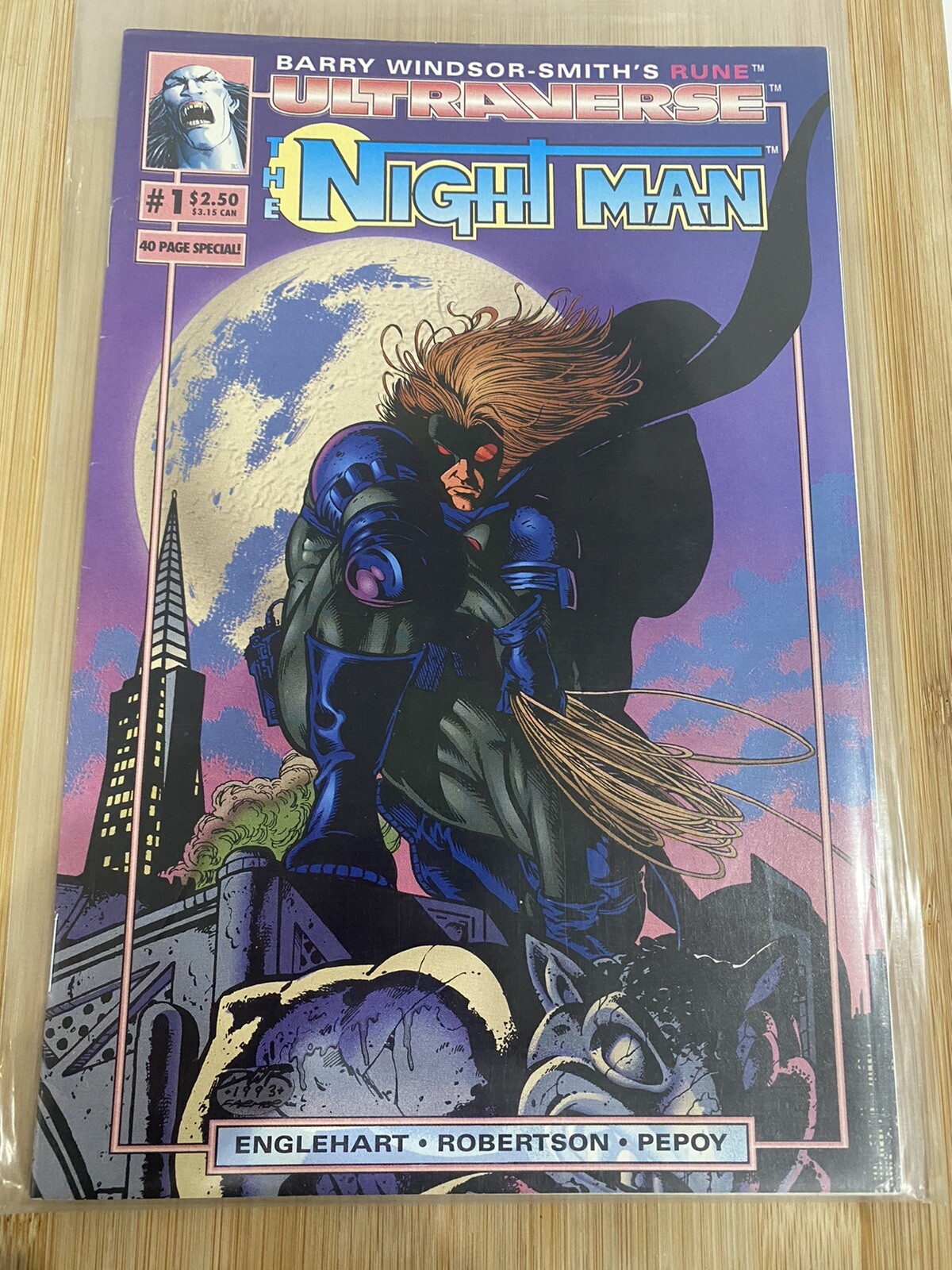 Barry Windsor-Smith’s Rune Ultraverse The Night Man #1 October 1993 | eBay