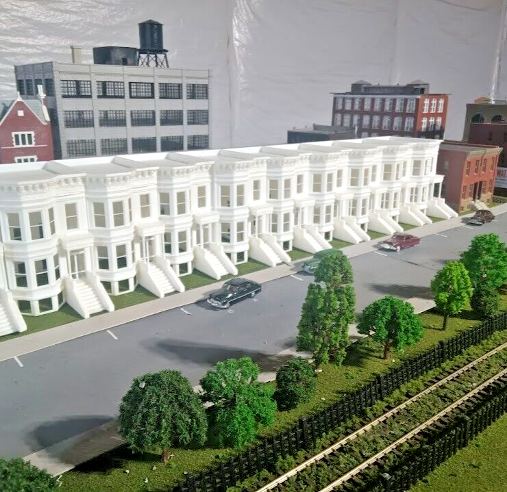 HO Scale Row House / Townhome / Brownstone Building (3D Print) | eBay